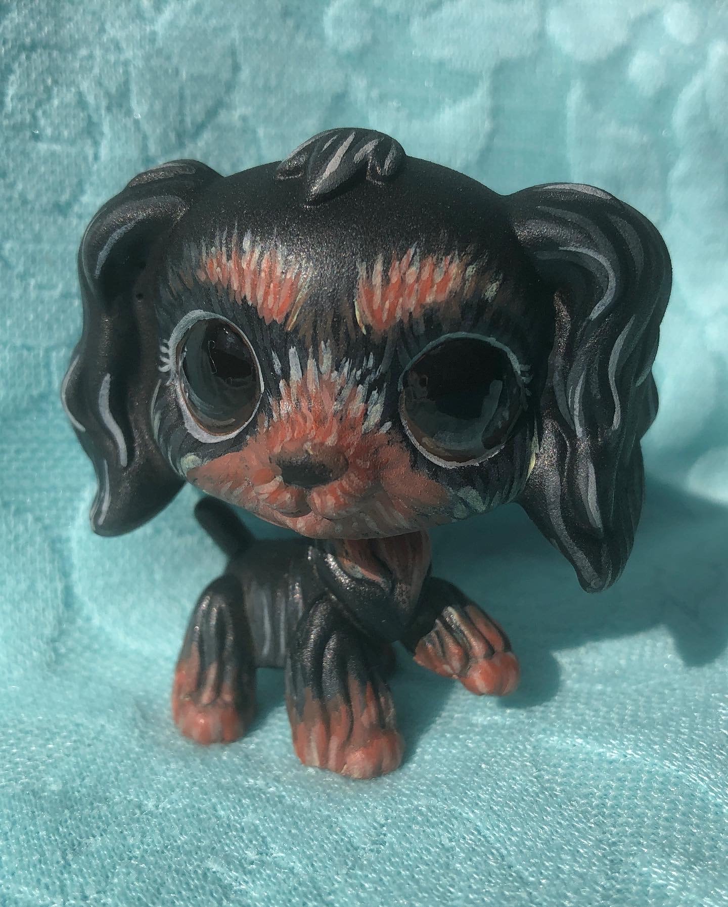Lps Custom Cocker Spaniel Dog hand Painted OOAK Littlest Pet - Etsy