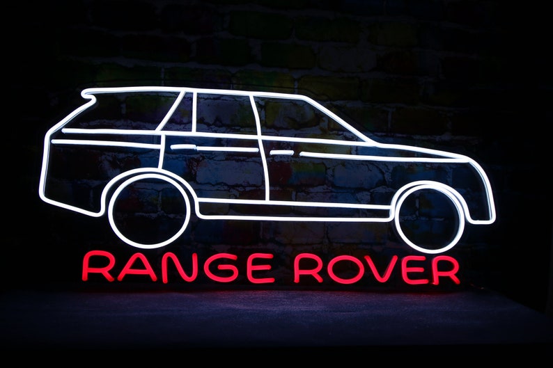 RANGE ROVER Custom Neon Sign HSE Supercharged Sport Neon Light - Etsy