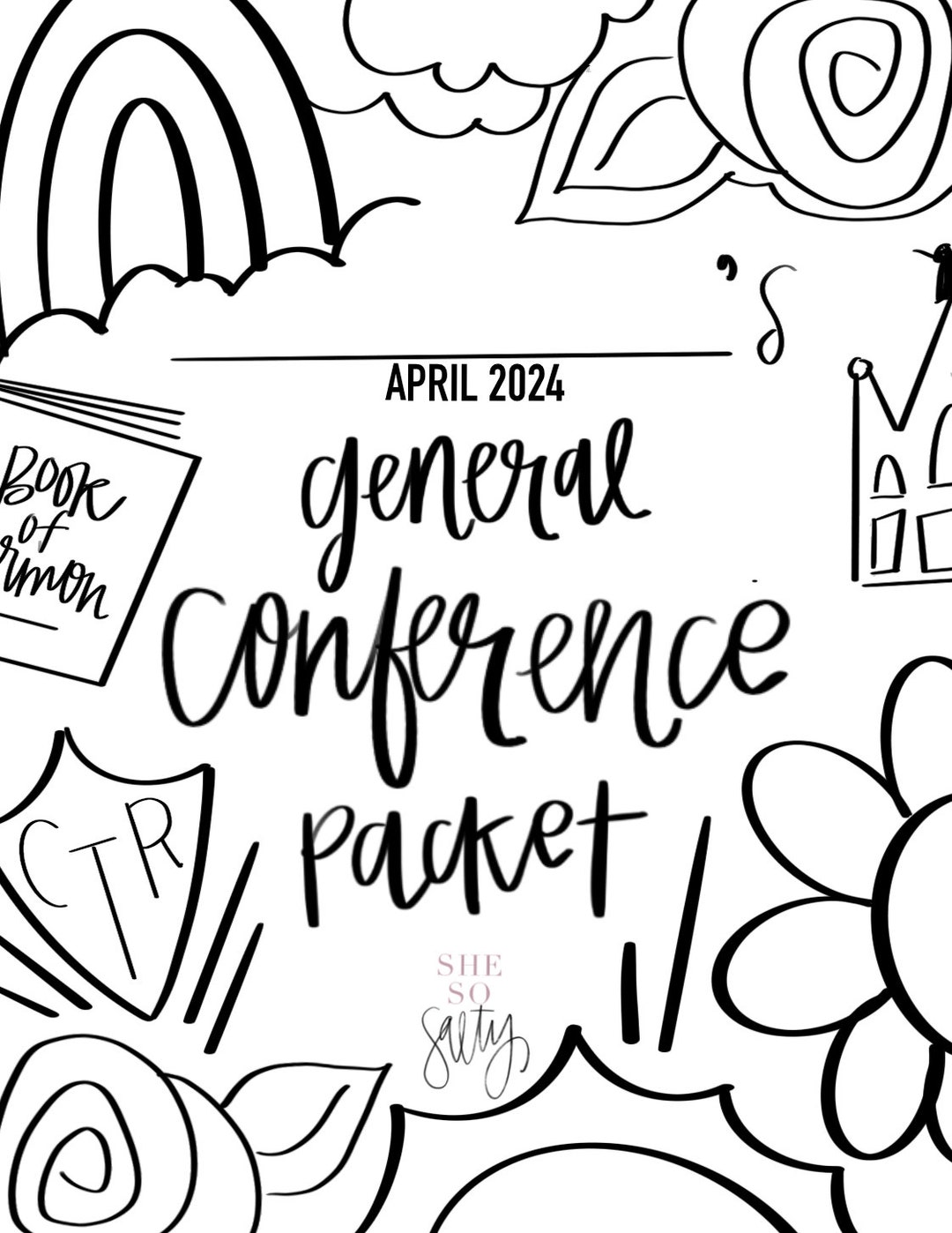 LDS General Conference Packet for Primary Kids 26 Pages - Etsy
