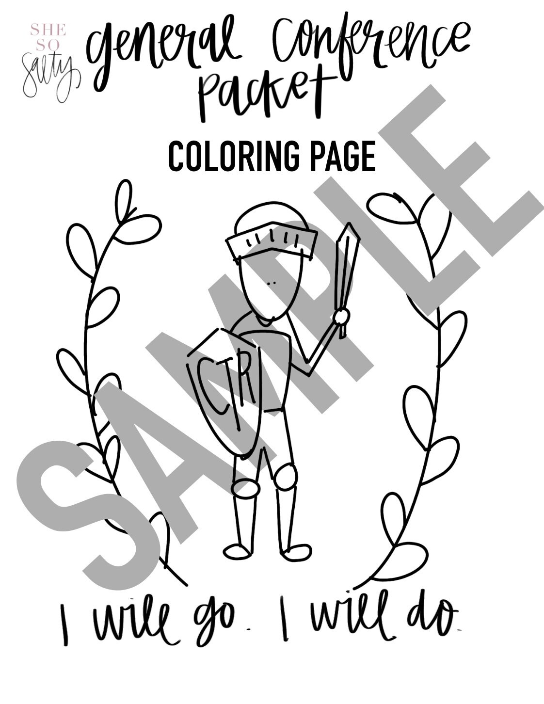 LDS General Conference Packet for Primary Kids (26 Pages!) - Etsy