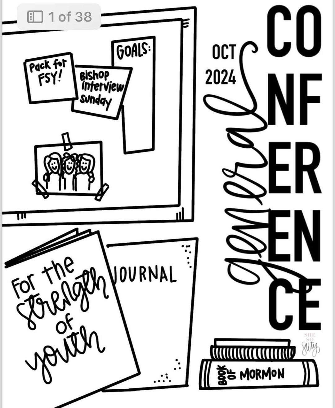 LDS General Conference Packet for YOUTH Ym/yw (34 Pages!) - Etsy