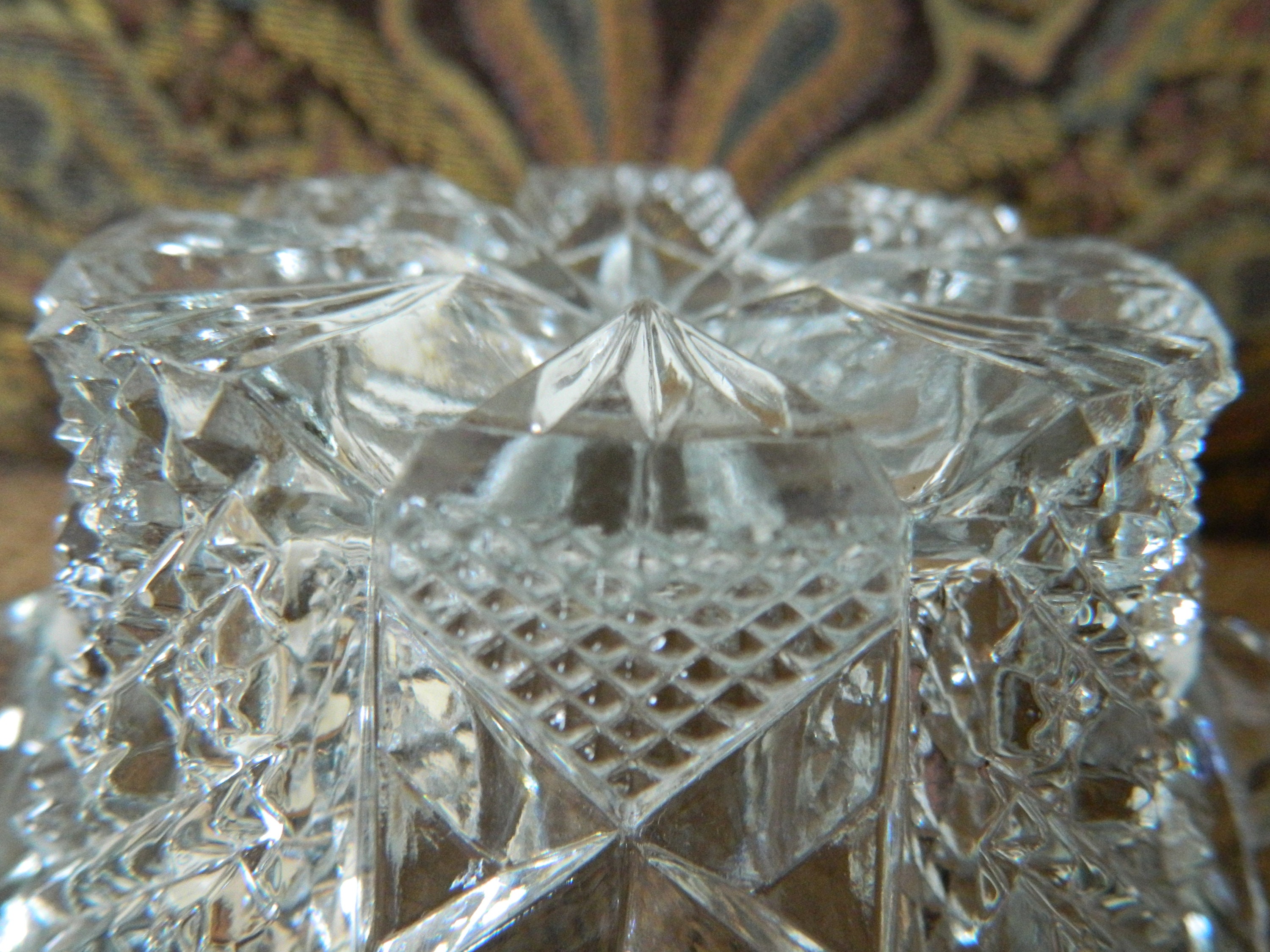 Vintage Imperial Glass NUCUT Pressed Glass Open Sugar Bowl - Etsy