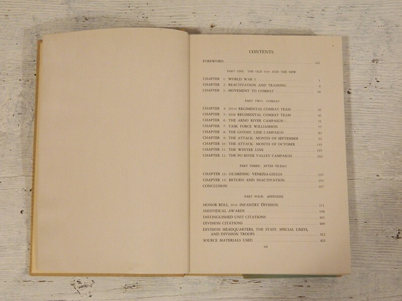 The 91st Infantry Division in World War II 1947 First Edition Vintage ...