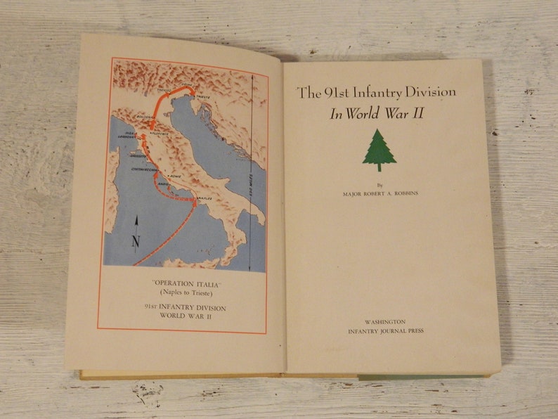The 91st Infantry Division in World War II 1947 First Edition Vintage ...