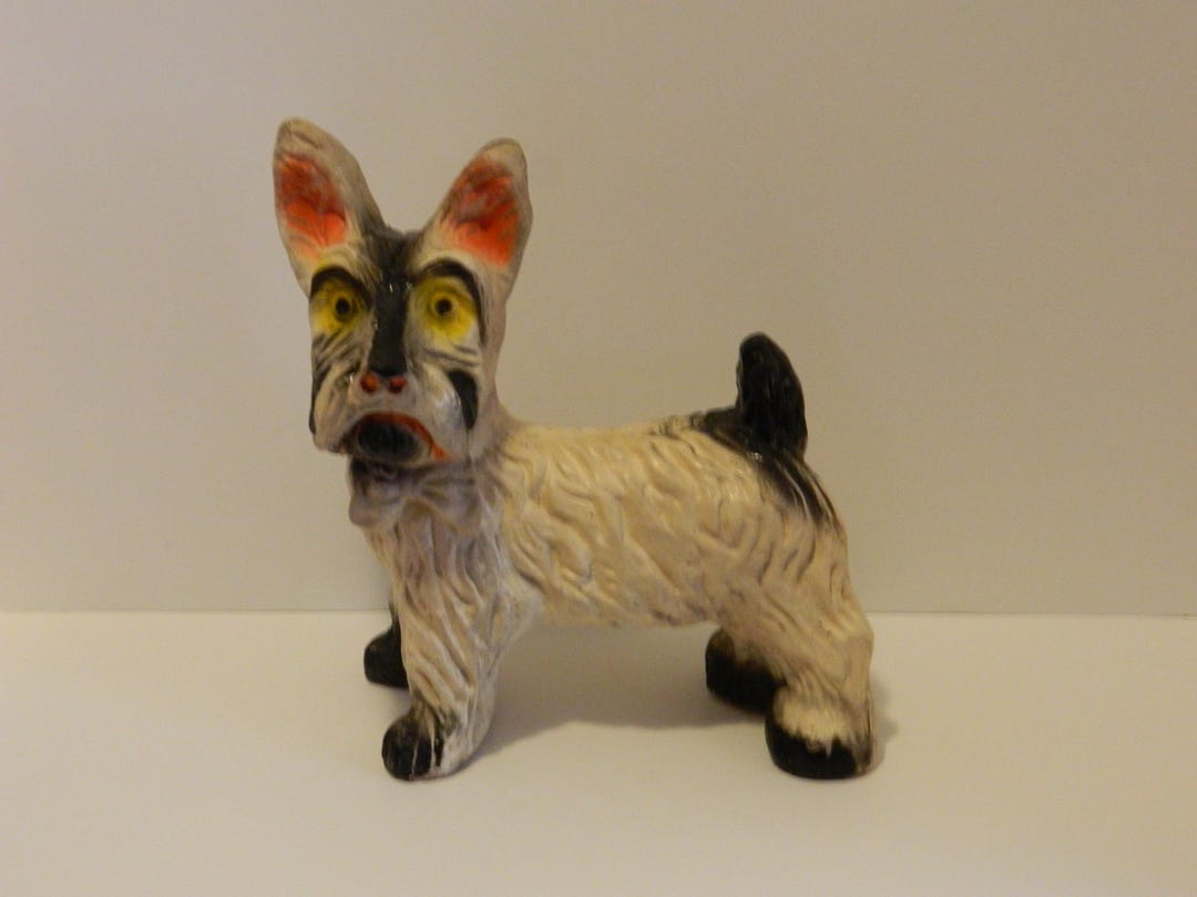 Vintage Yorkshire Terrier Yorkie Ceramic Figurine - Etsy