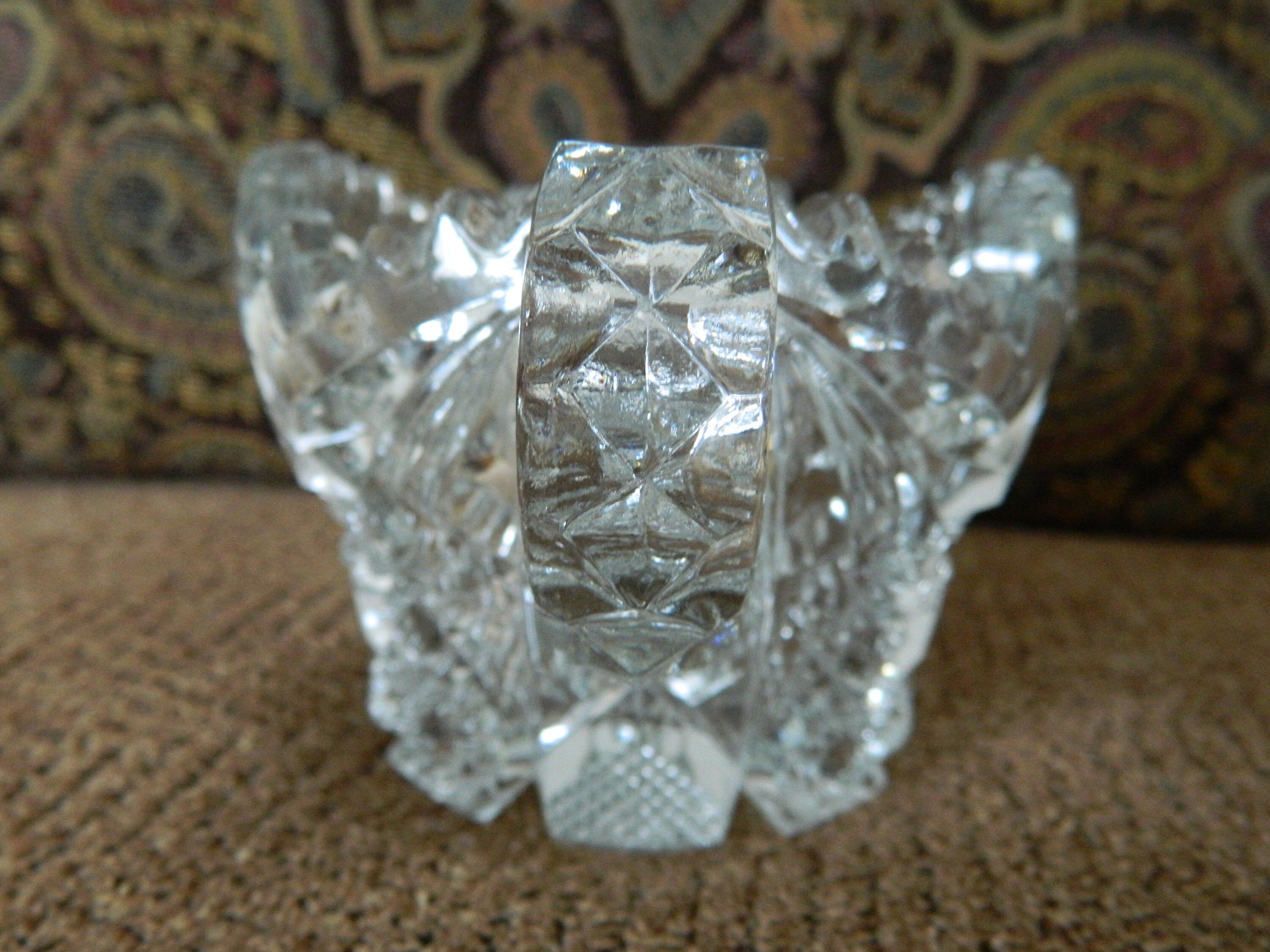 Vintage Imperial Glass NUCUT Pressed Glass Open Sugar Bowl - Etsy