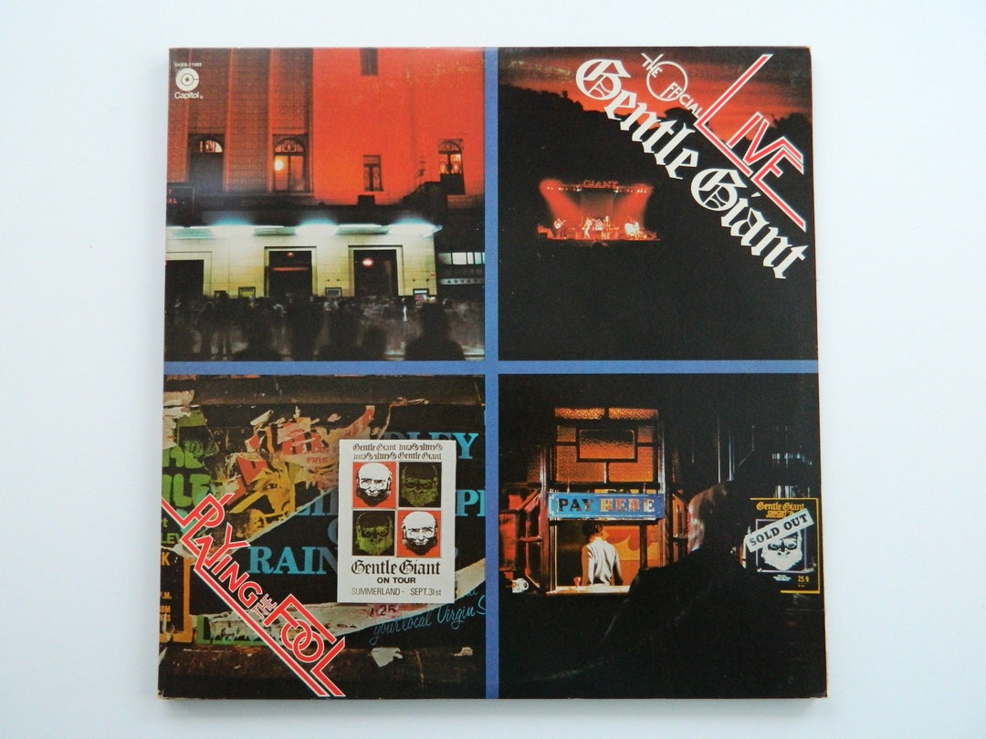1977 Gentle Giant "live Playing the Fool" Vinyl Album Progressive Jazz ...