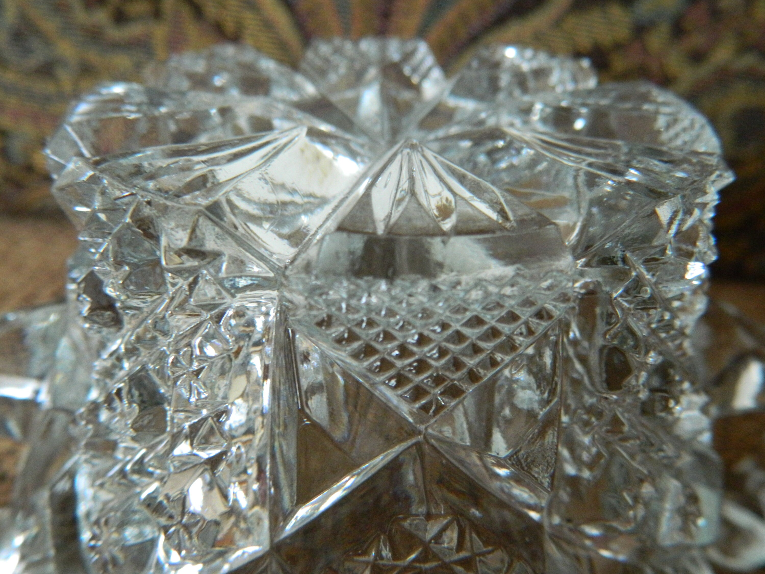 Vintage Imperial Glass NUCUT Pressed Glass Open Sugar Bowl - Etsy