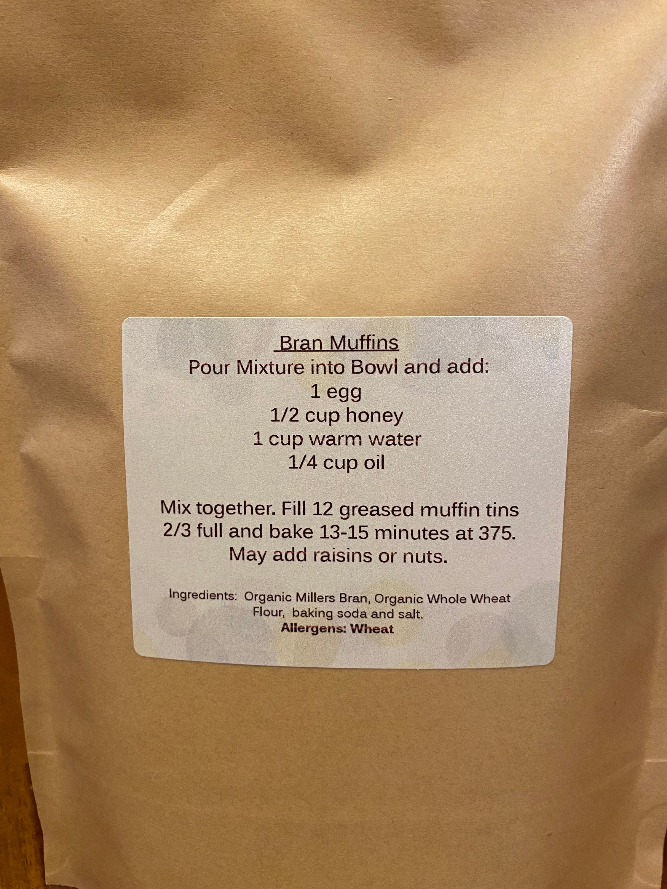 Bran Muffin Mix- No Additives or Sugars - Etsy