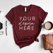 Bella Canvas 3001 Heather Cardinal Mockup Fall Shirt Mockup Christmas ...