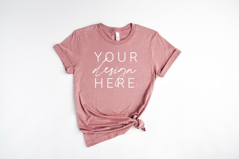 Bella Canvas 3001 Heather Mauve Mockup Heather Mauve T Shirt - Etsy