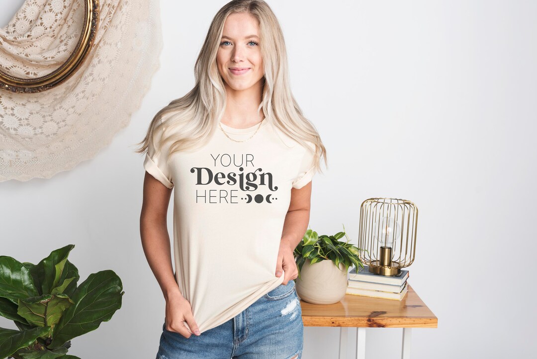 Soft Cream 3001 Mockup | Bella Canvas Mockup | Shirt Mockup | Modell ...