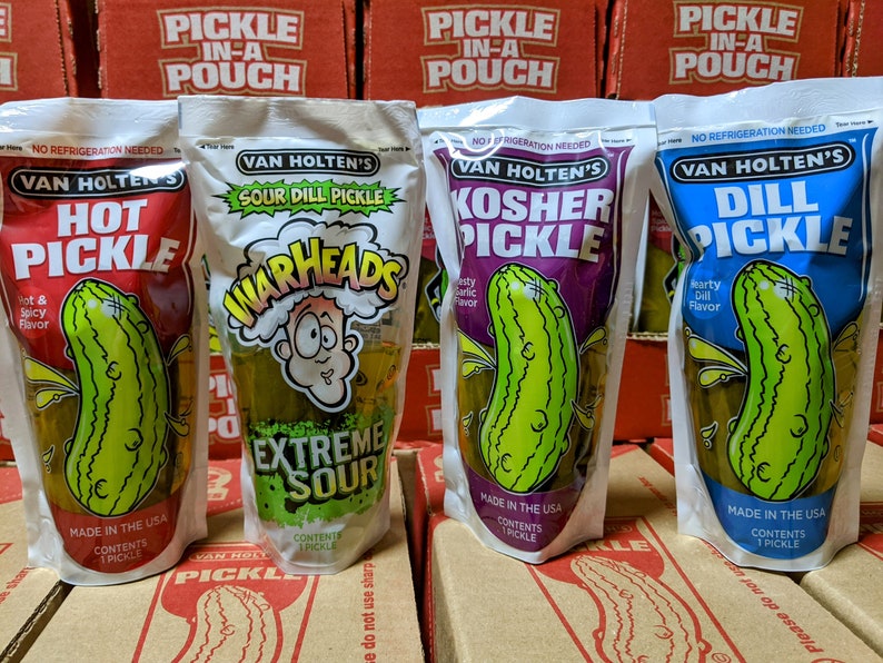 Van Holten's Jumbo Pickle Selection Featuring Dill Pickle, Hot Pickle ...