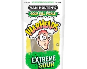 Van Holten's Warhead Pickles Extreme Sour Pickle - Etsy