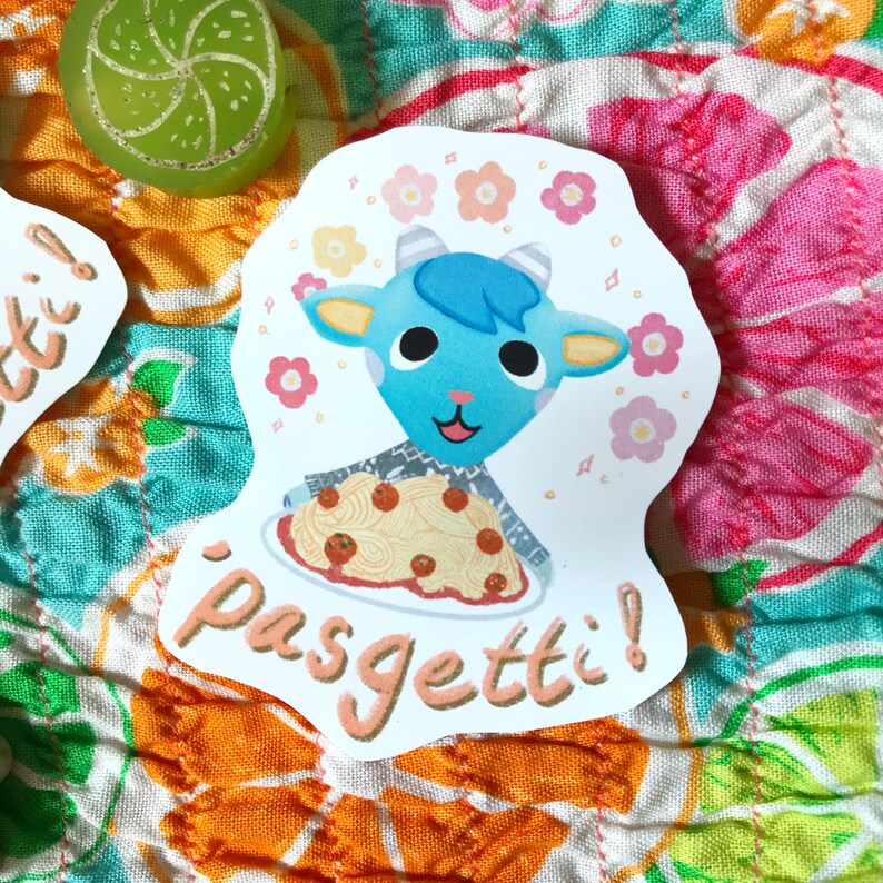 Cute Sherb Animal Crossing Vinyl Sticker Decal ACNH | Etsy