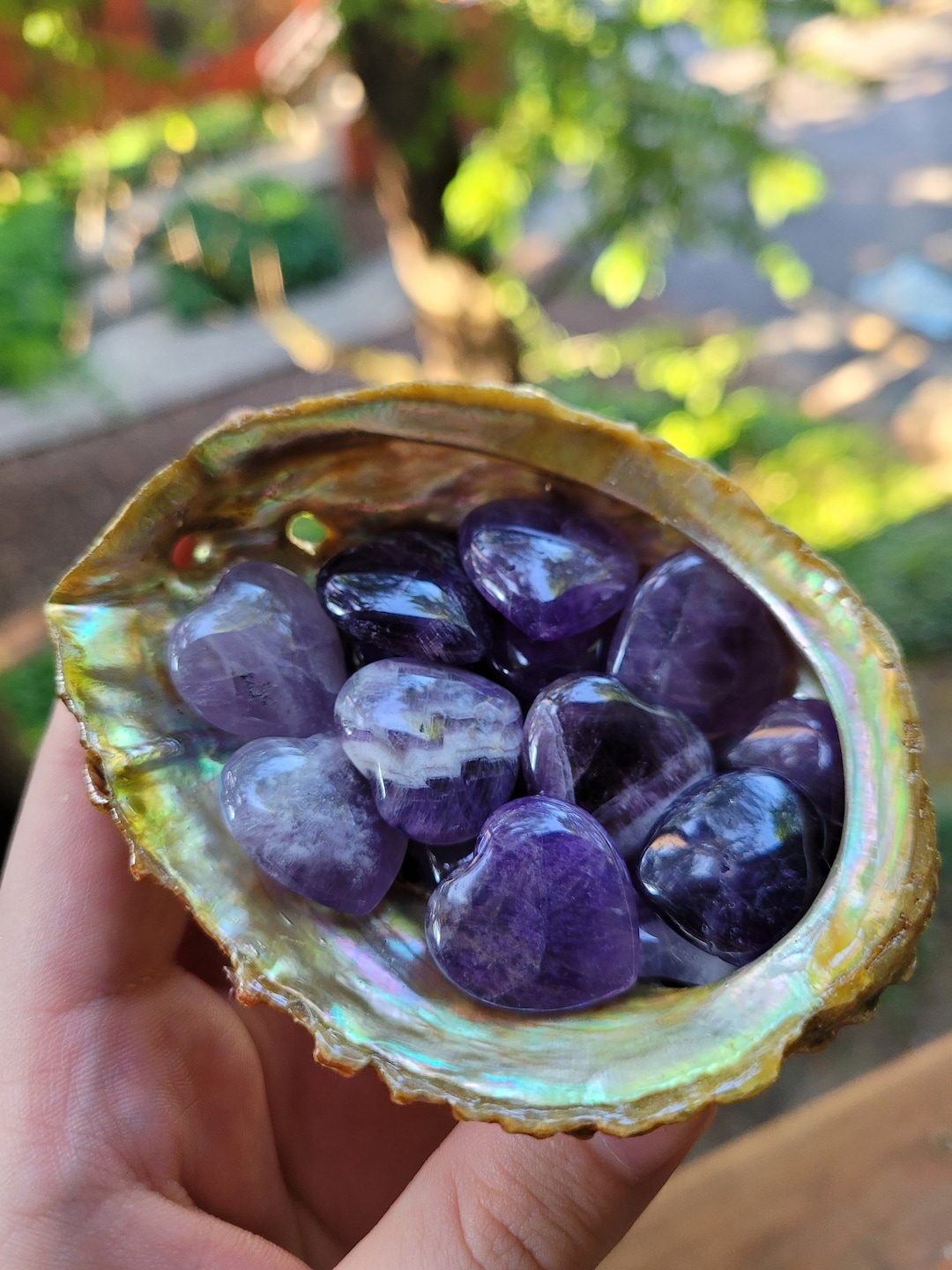 Small Amethyst Heart 1 Inch - Etsy