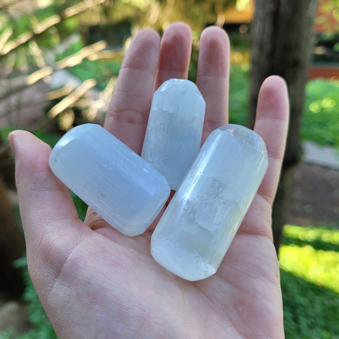 Jumbo Selenite Tumbled Stone - Etsy