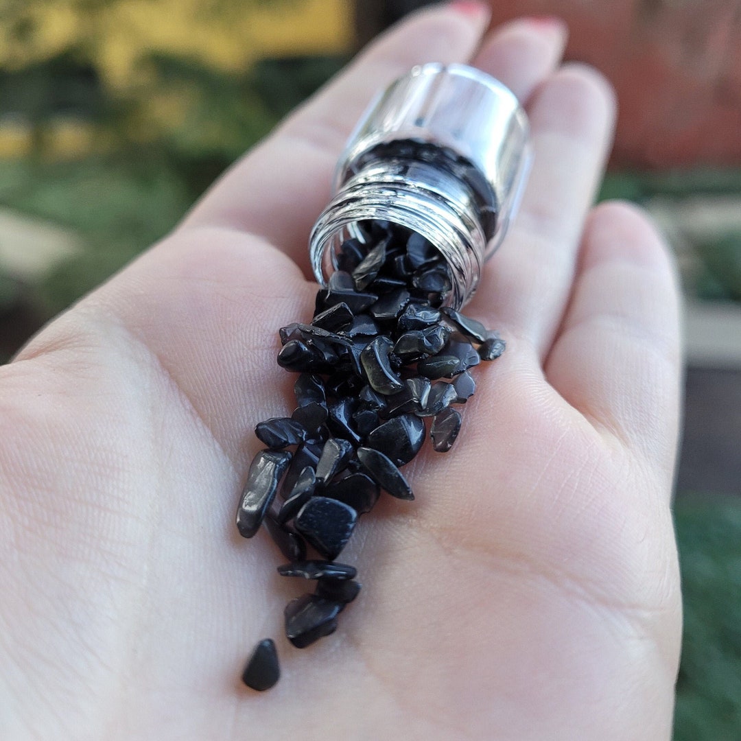 Black Obsidian Chips - 9 Grams - Etsy