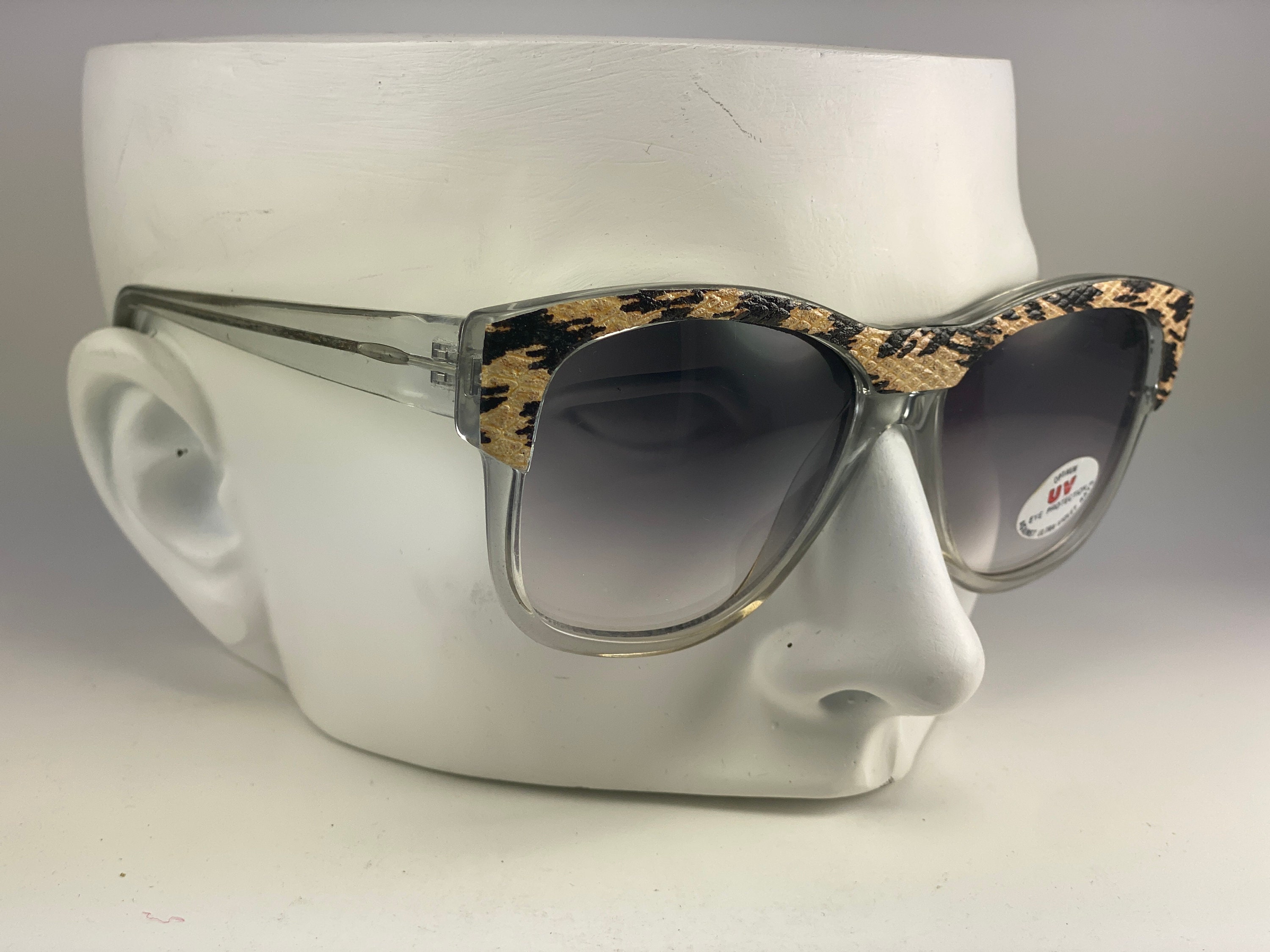 Vintage Snake Skin Gafas de sol - Etsy España