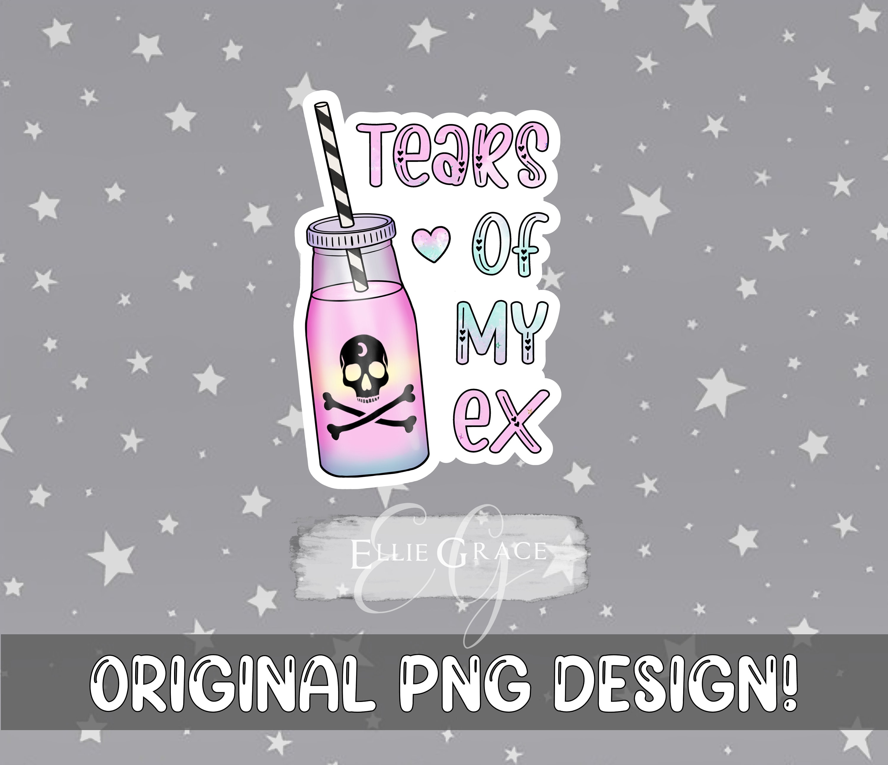 Ex PNG, Digital Download, Sticker Design, Pastel Sticker, Feminist ...