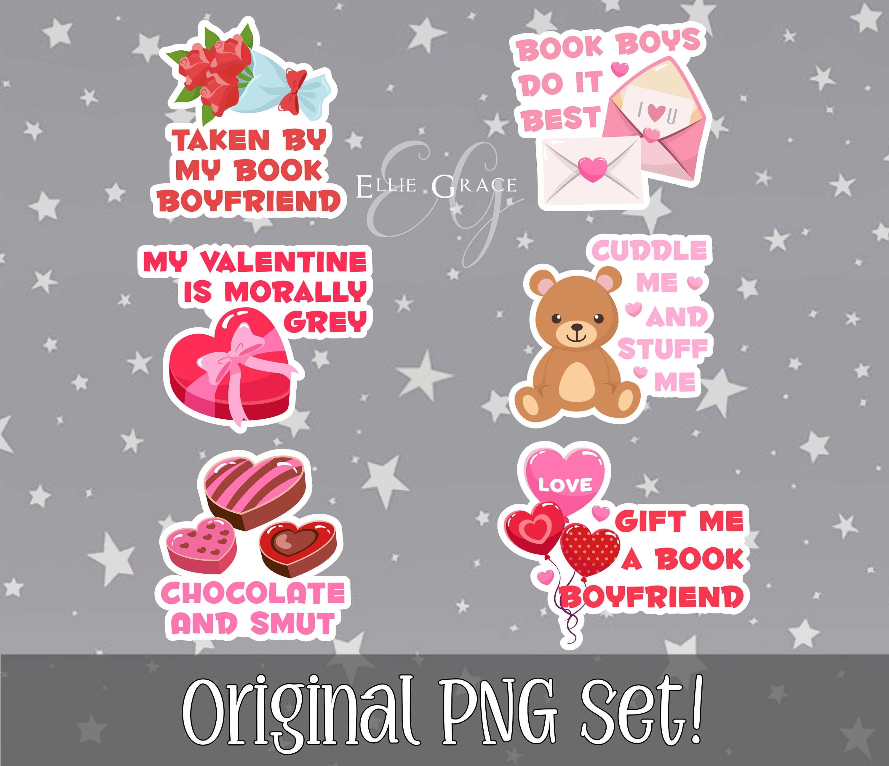 Book Valentine PNG, Digital Download, Sticker Design, Smut Sticker ...