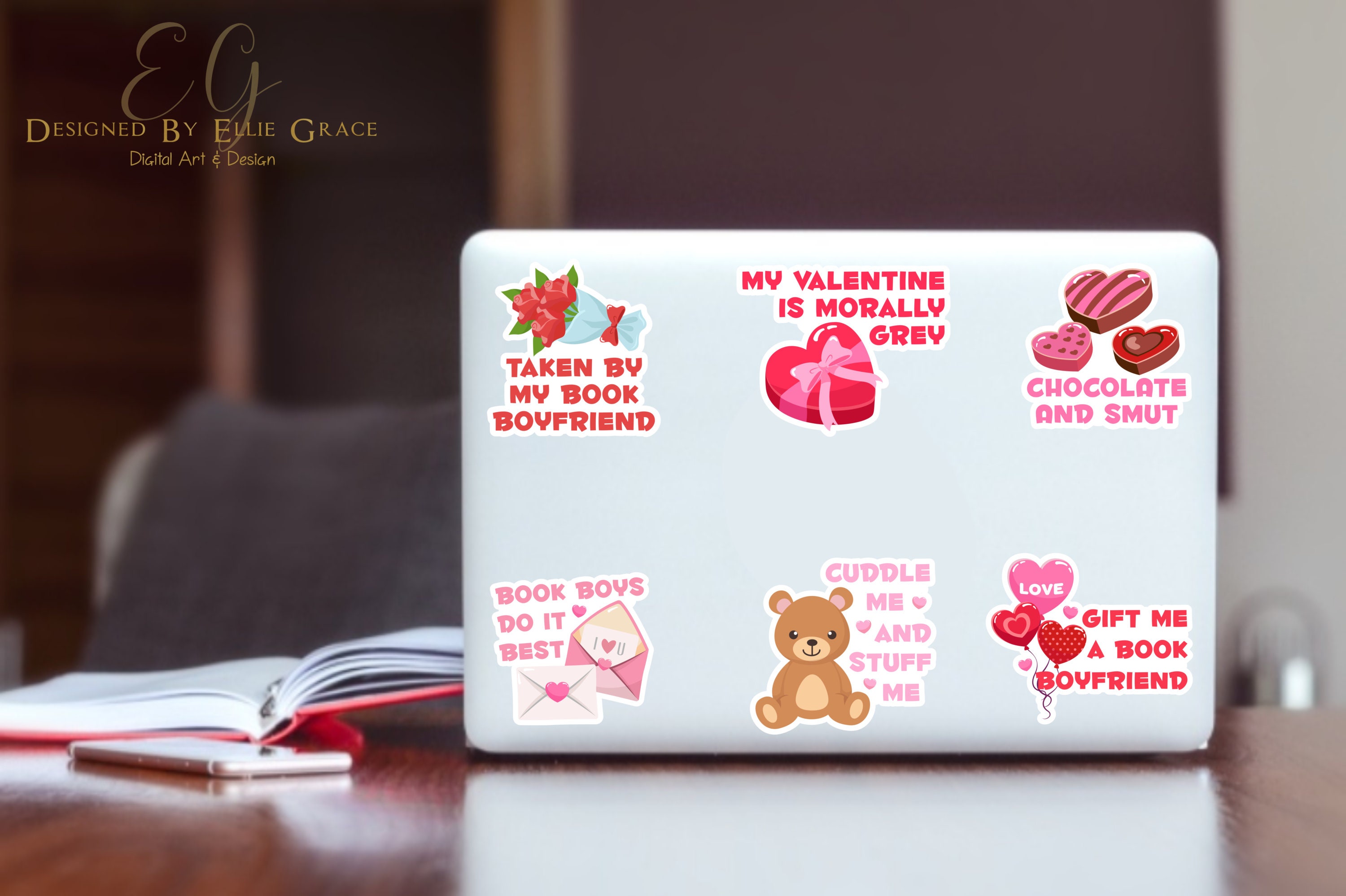 Book Valentine PNG, Digital Download, Sticker Design, Smut Sticker ...