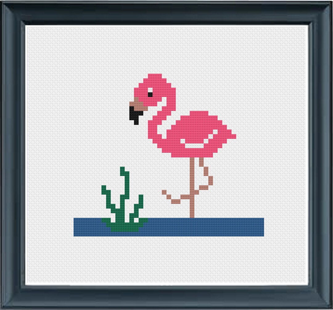 Flamingo Cross Stitch Pattern / Instant Download PDF File - Etsy