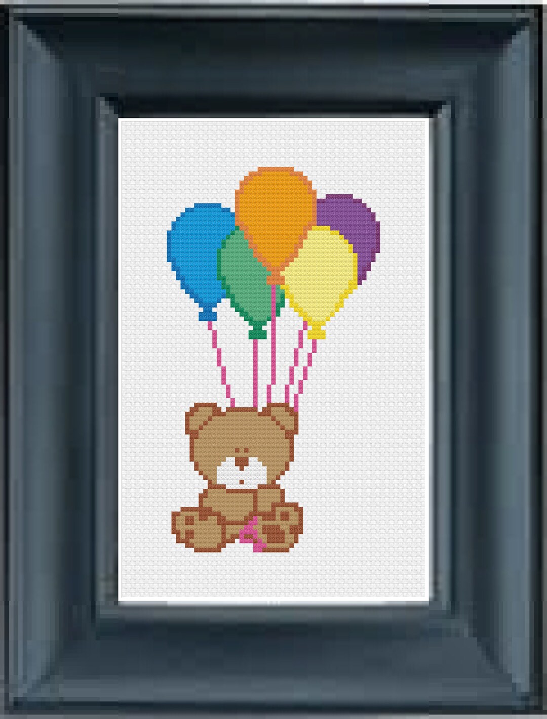 Teddy Bear Cross Stitch Pattern / Instant Download PDF Pattern / Teddy ...