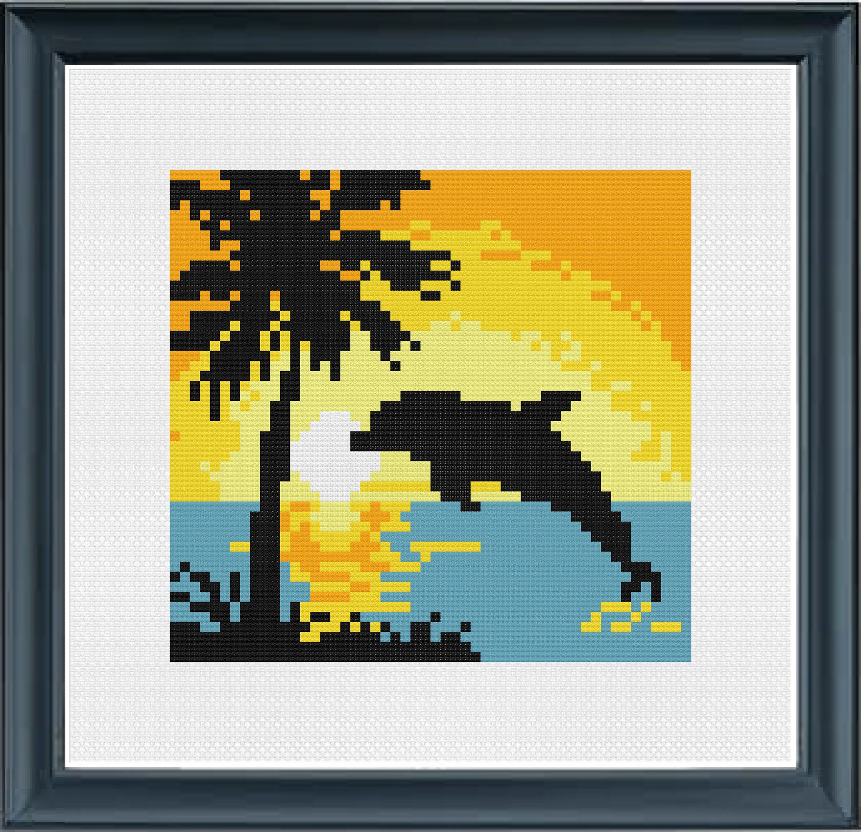 Dolphin Sunset Cross Stitch Pattern / Instant Download PDF File / Ocean ...