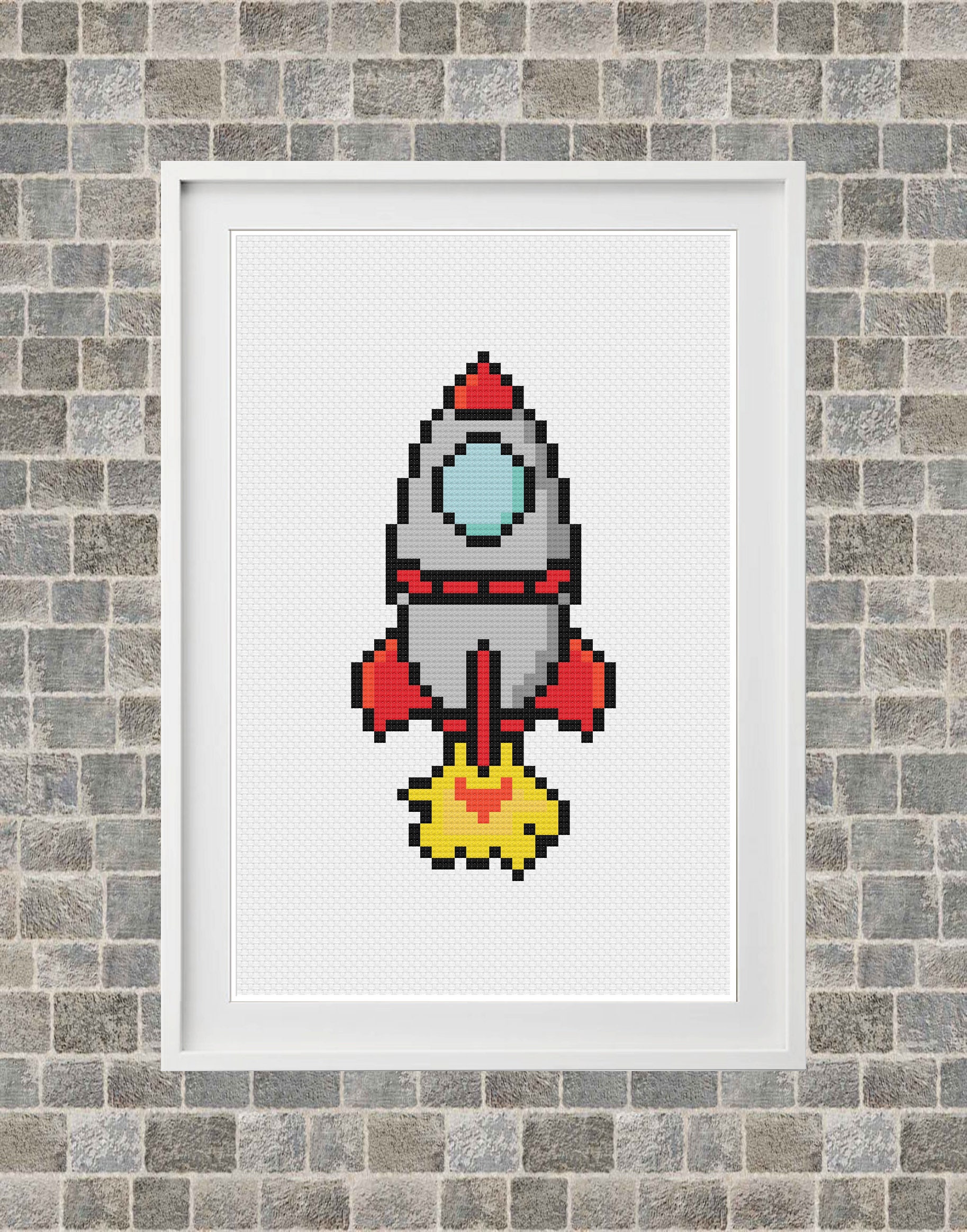 Rocket Launch Cross Stitch Pattern / Instant Download PDF File - Etsy
