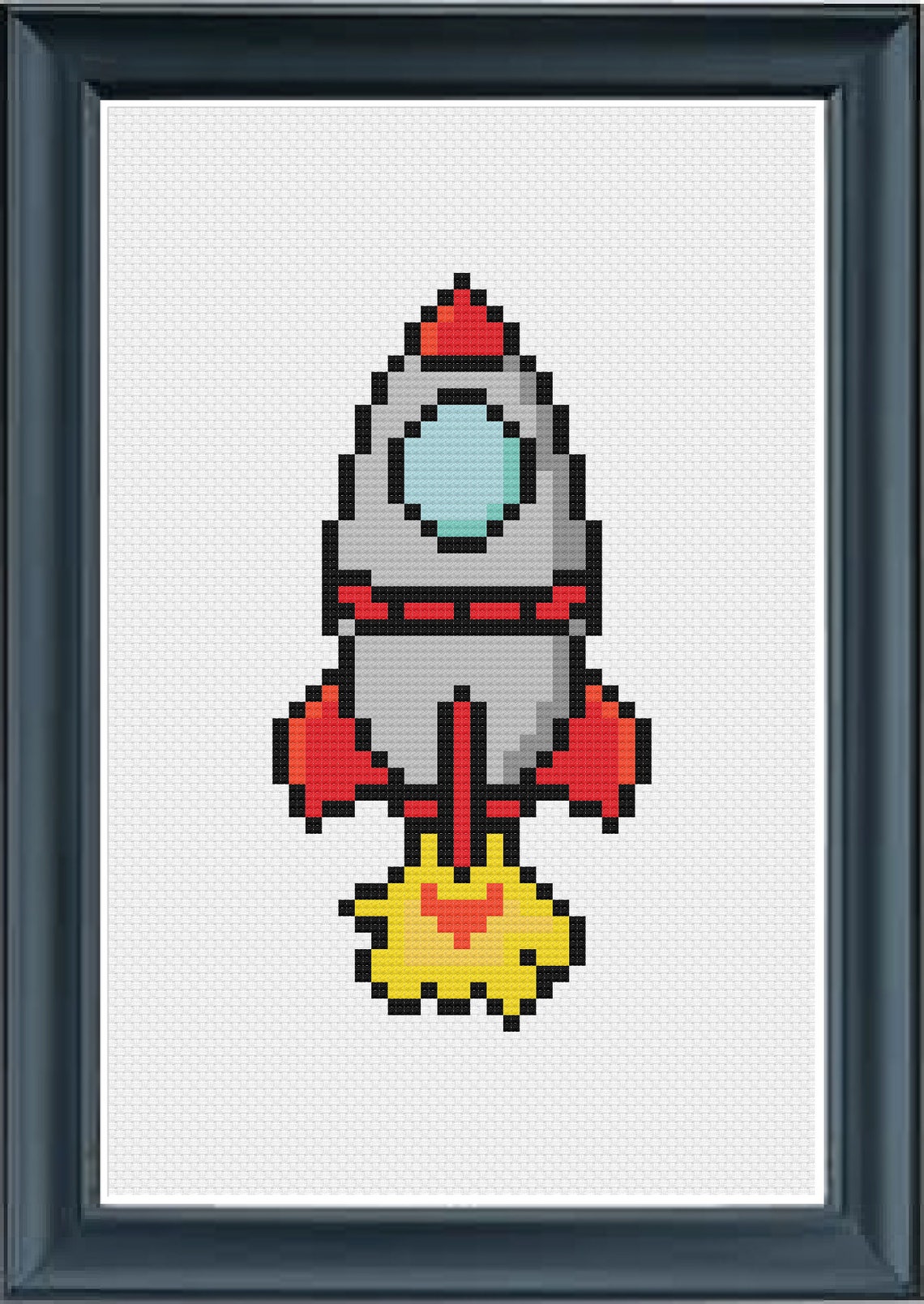 Rocket Launch Cross Stitch Pattern / Instant Download PDF File - Etsy
