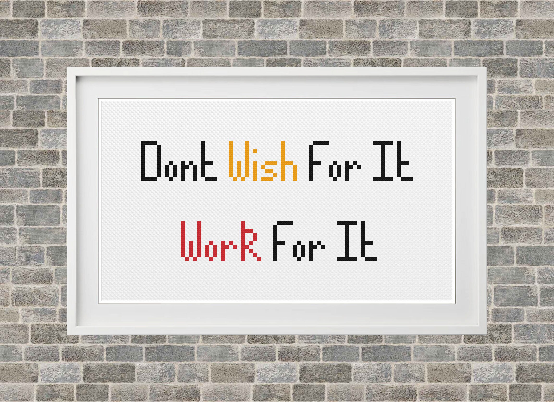 Quote Cross Stitch Pattern / Instant Download PDF File / Self ...