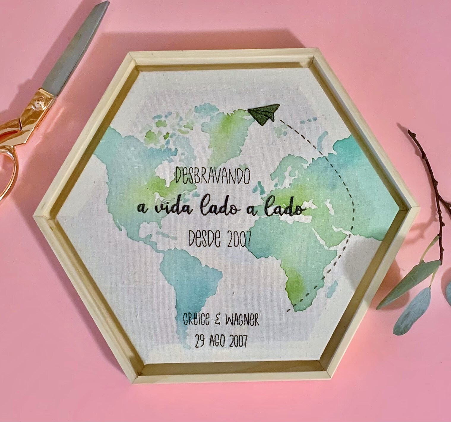 Hexagonal Floating Frame - Etsy