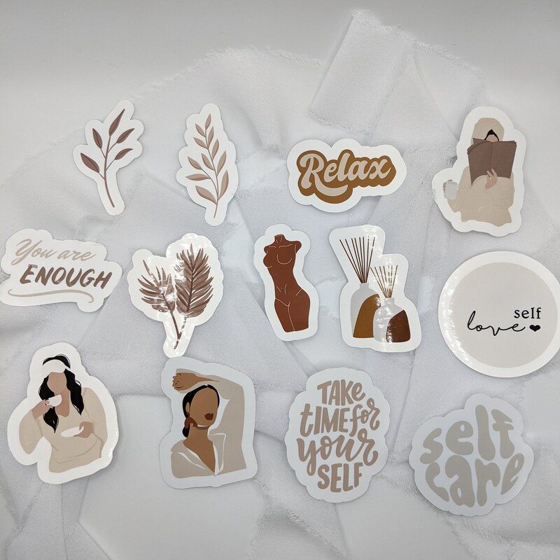 Neutral Stickers - Etsy