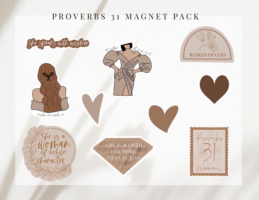 Proverbs 31 Magnet, Proverbs 31, Bible Magnets, Magnets, Neutral ...