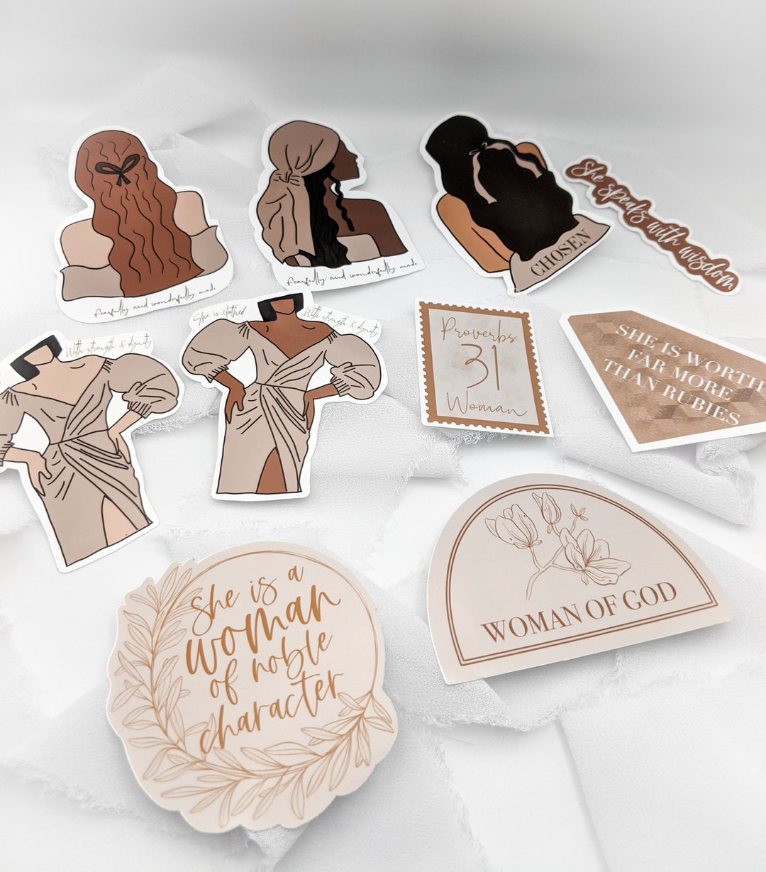 Proverbs 31 Woman Stickers: Minimal Christian Sticker Pack - Etsy