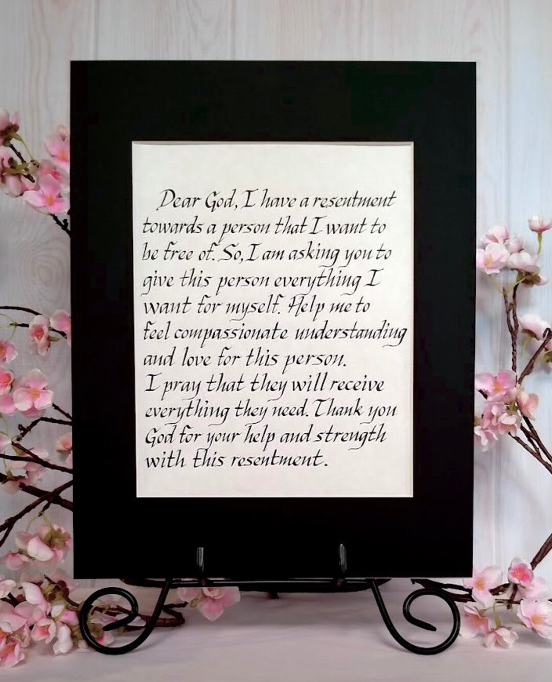 Resentment Prayer Calligraphy Print 11” X 14” - Etsy