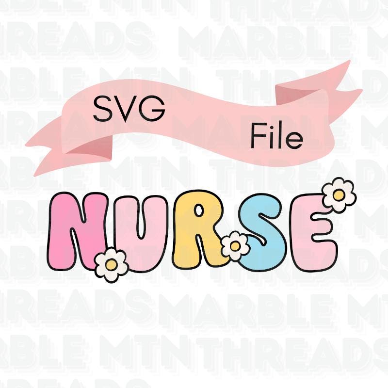 Nurse SVG - Downloadable File - Registered Nurse - Etsy