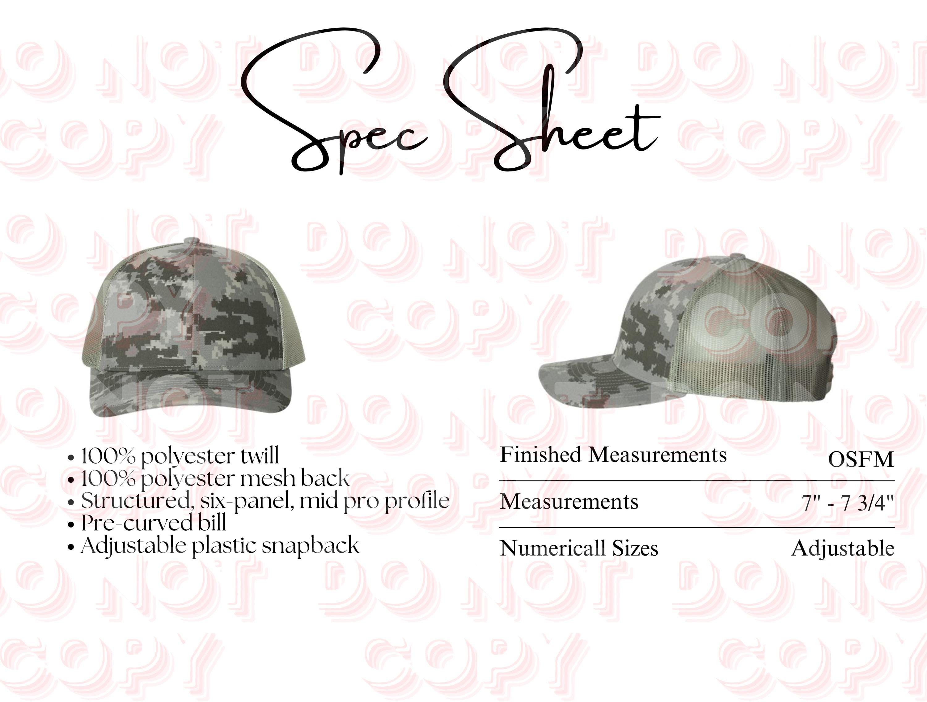 CANVA EDIT - Richardson 112P Printed Trucker Hat Color Chart ...