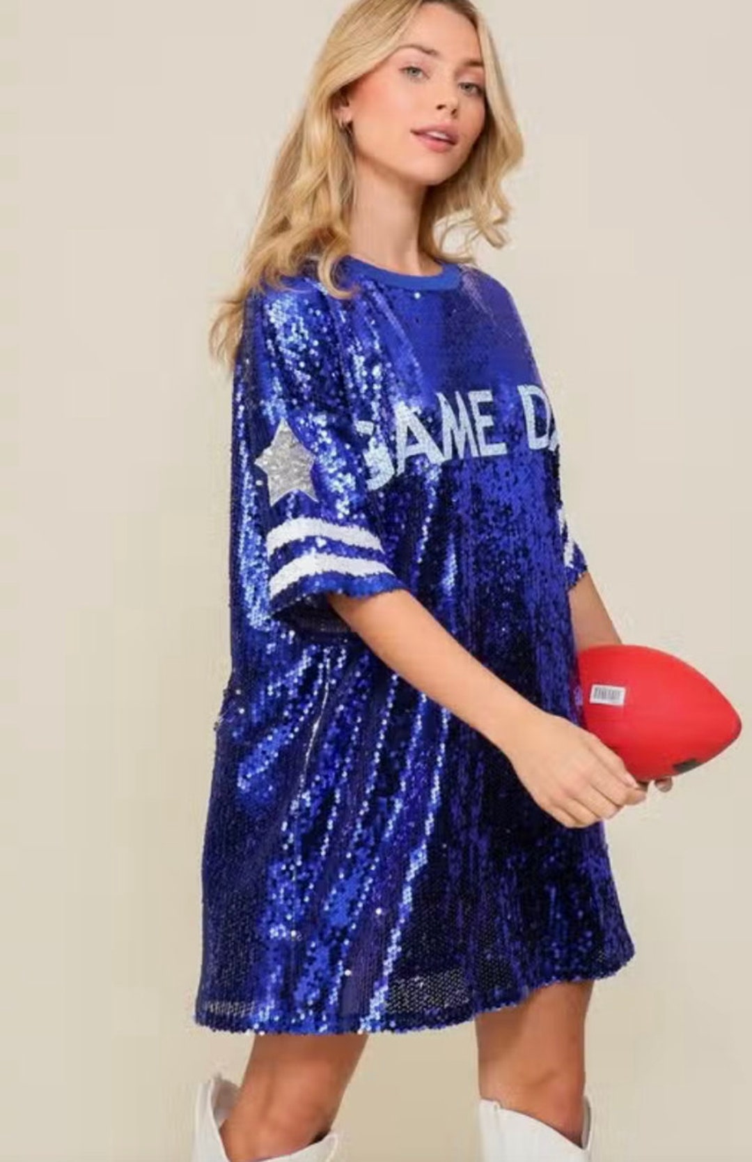 Game Day Sequin Over Sized Top / Dress, Game Day Sequin Dress, Game Day ...