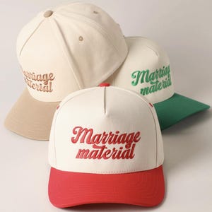 Marriage Material Two Tone Trucker Hat, Marriage Material Cap, Marriage ...