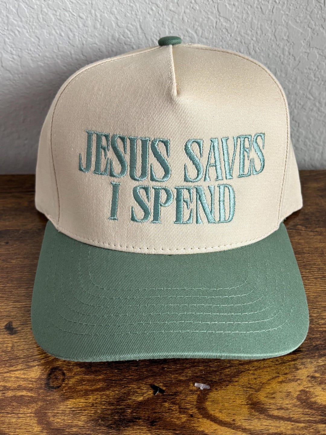 Jesus Saves I Spend Embroidery Trucker Hat, Jesus Saves I Spend Trucker ...