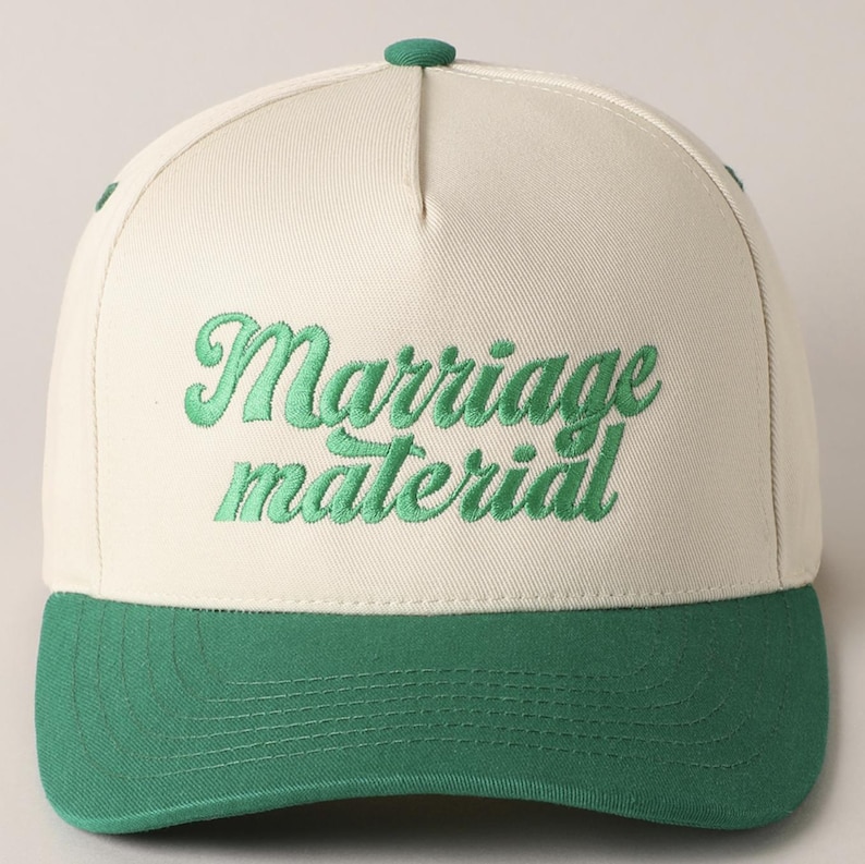 Marriage Material Two Tone Trucker Hat, Marriage Material Cap, Marriage ...