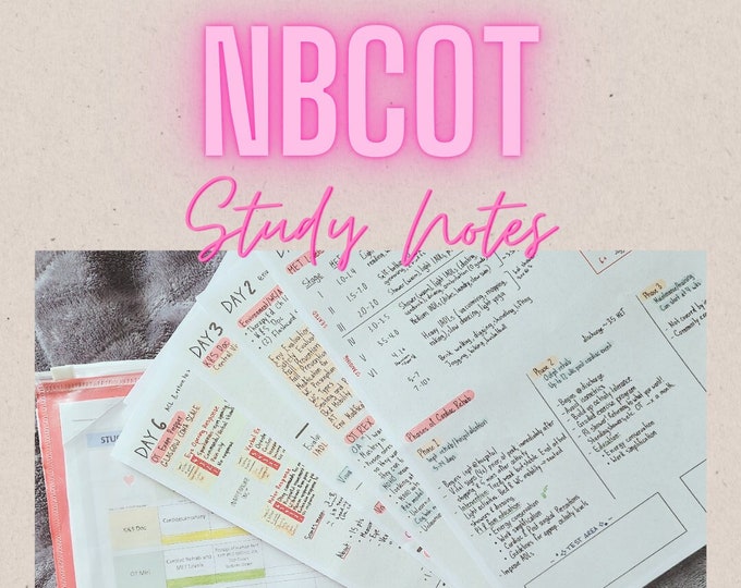 NBCOT Exam - Study Notes Only - Etsy