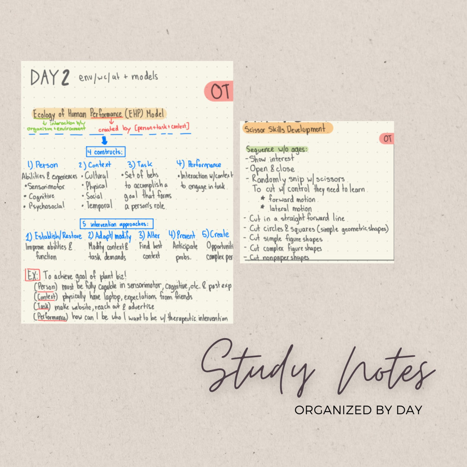 NBCOT Exam - Study Package (notes, Planner, Flashcards) OT Edition - Etsy