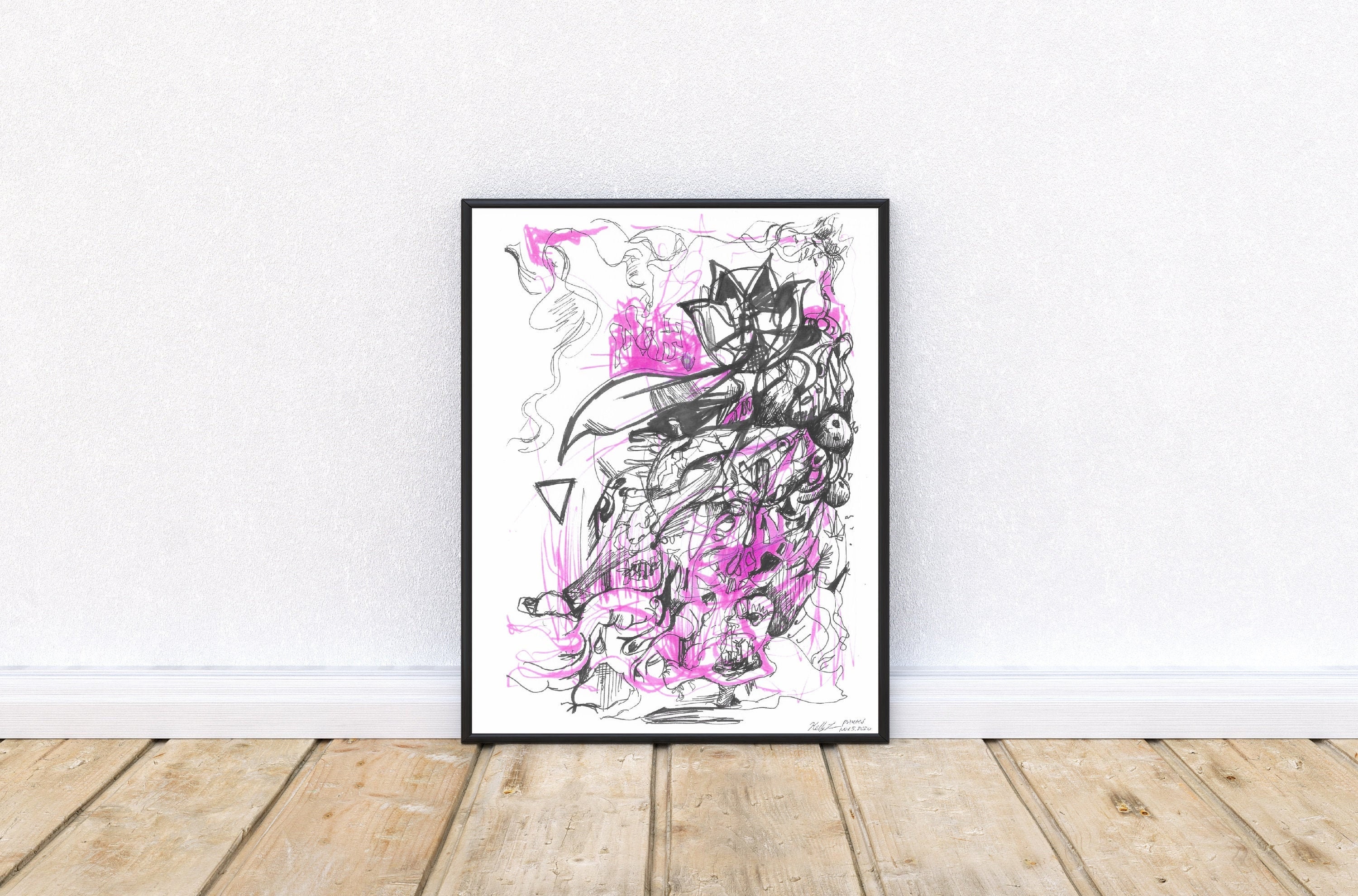 Pink Chaos 8.5x11 Limited Edition Art Print matte/glossy - Etsy Ireland