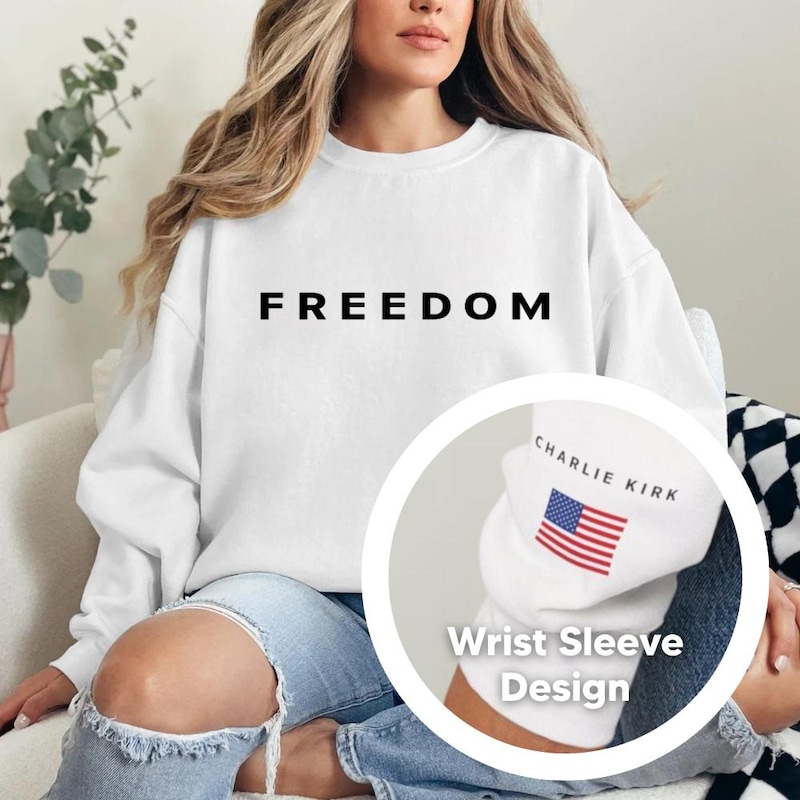 Charlie Kirk Freedom Long Sleeve Shirt - Etsy
