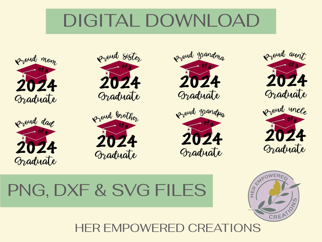 Family Graduation Shirt SVG, 2024 Graduate, Graduation Class Shirts ...