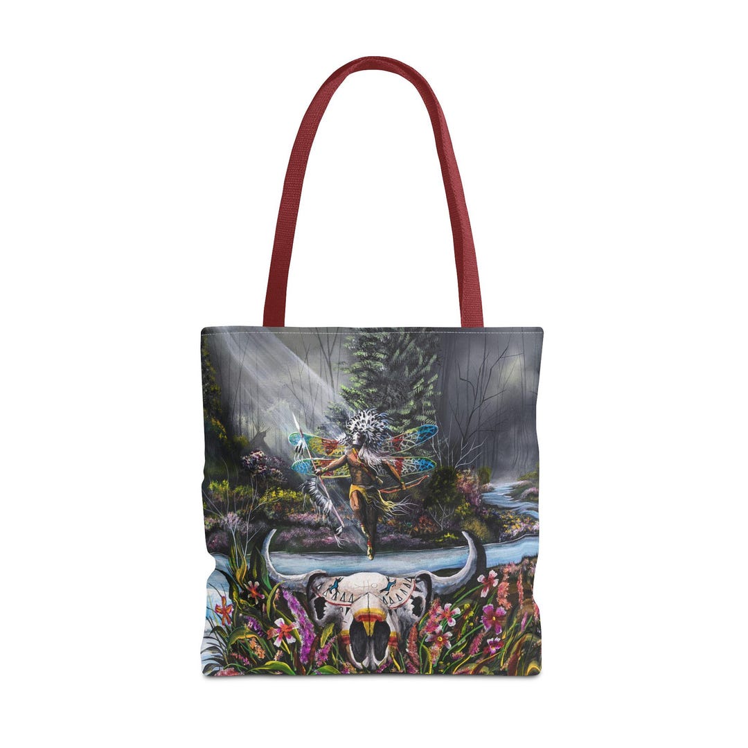 Mythical Forest Creature Tote Bag: Native American Elf Design - Etsy
