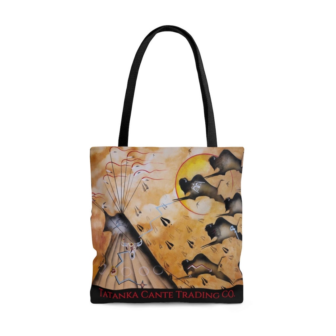 Tantanka Cante buffalo Heart Lakota AOP Tote Bag - Etsy